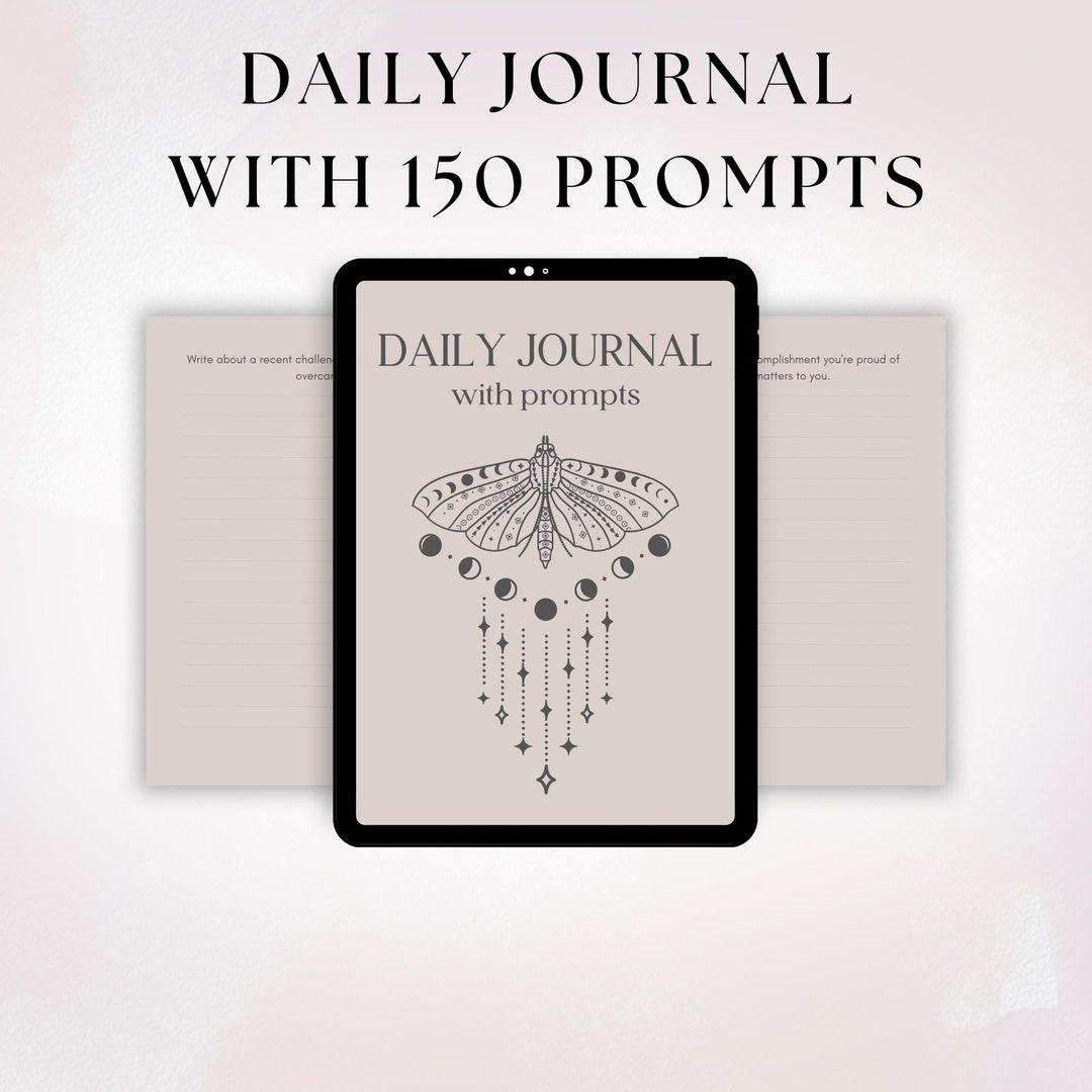 Printable Daily Journal With Prompts for Mindfulness and Self ...