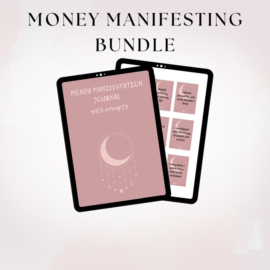 Money Manifesting Printable Bundle With Journal and Affirmation Cards ...