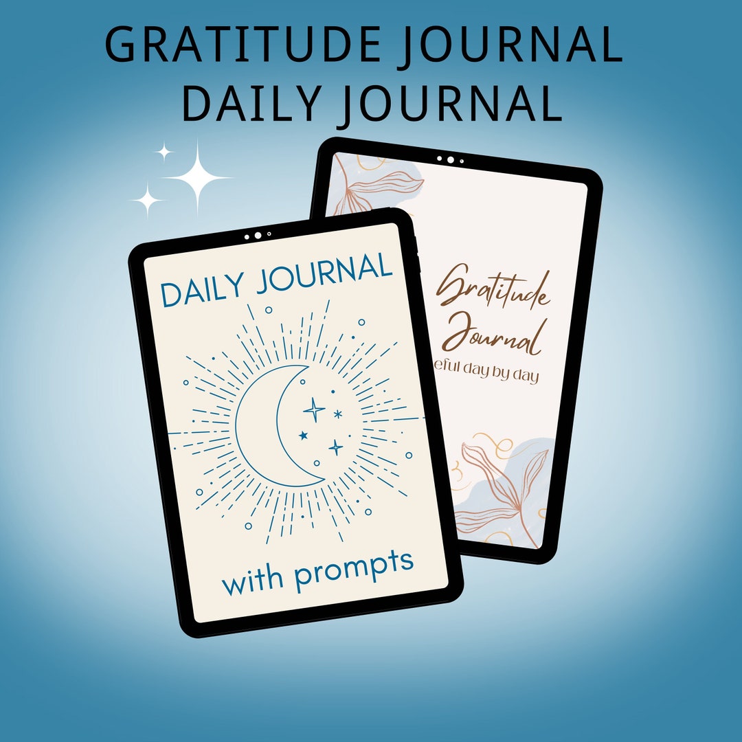 Printable Gratitude Journal and Daily Journal BUNDLE Gratitude Diary ...