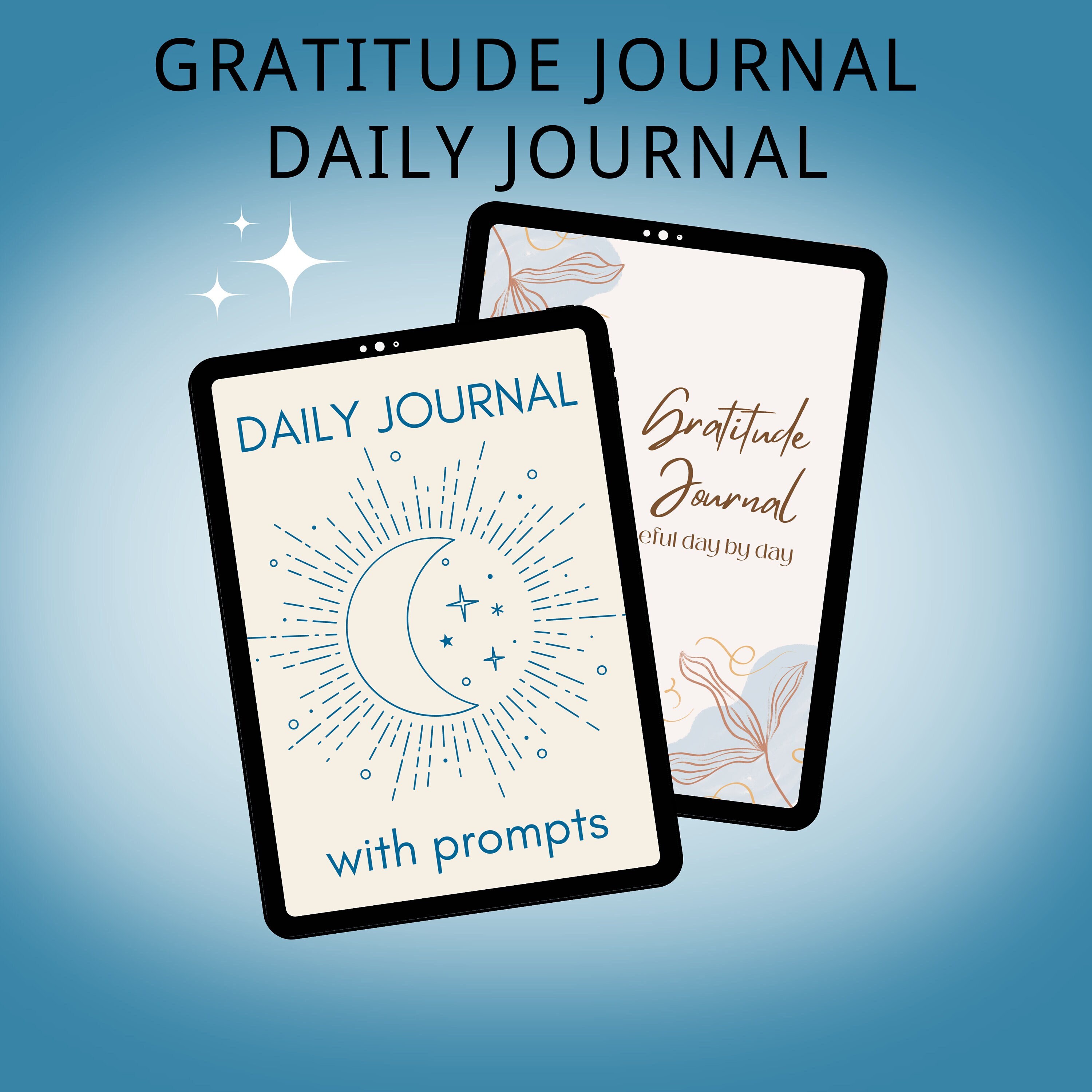 Printable Gratitude Journal and Daily Journal BUNDLE Gratitude Diary ...