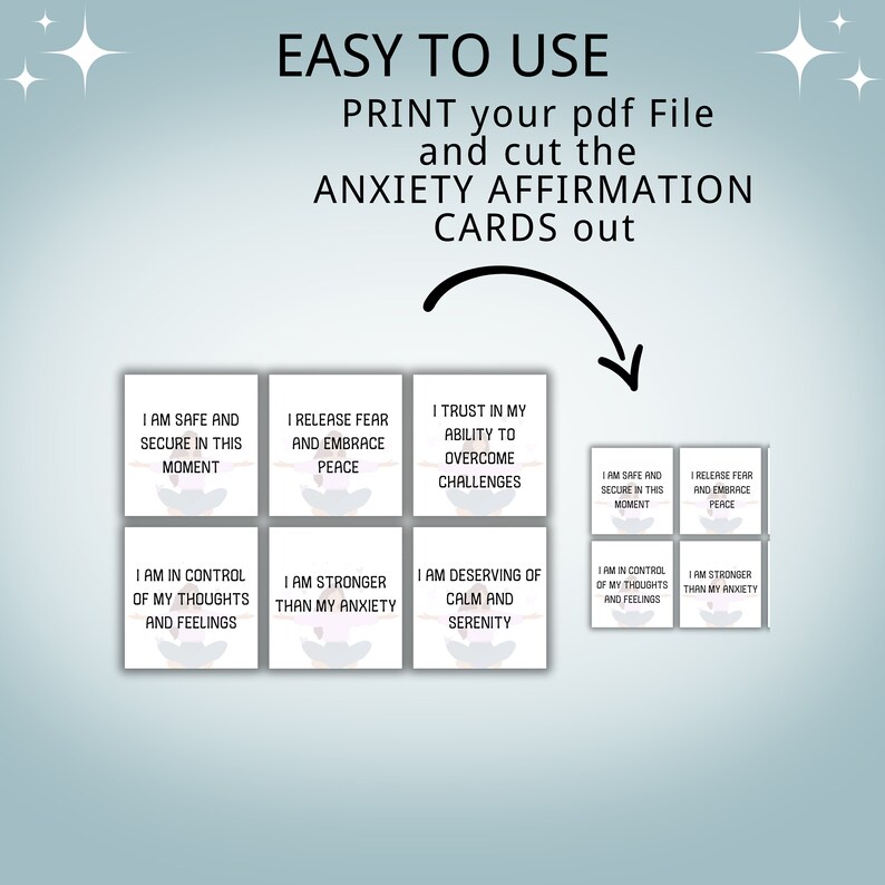 Anxiety Coping Cards Printable Mental Health Cards Printable Anxiety ...