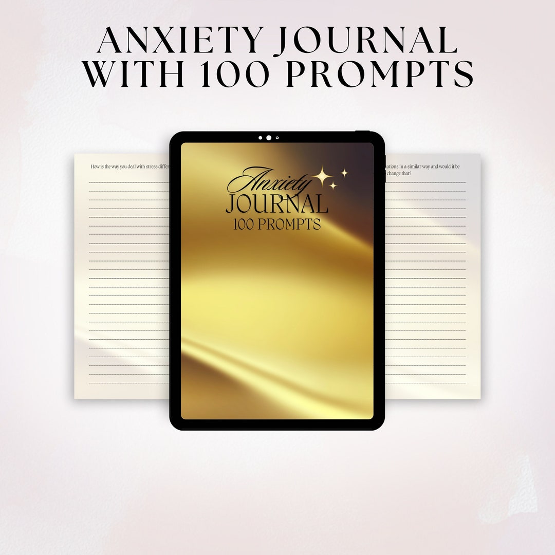 Anxiety Relief Prompts Journal Printable Mental Health Journaling ...