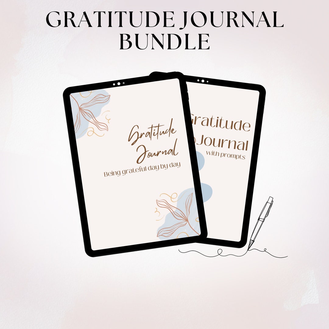 Gratitude Journal Printable, Daily Gratitude Journal With Prompts ...