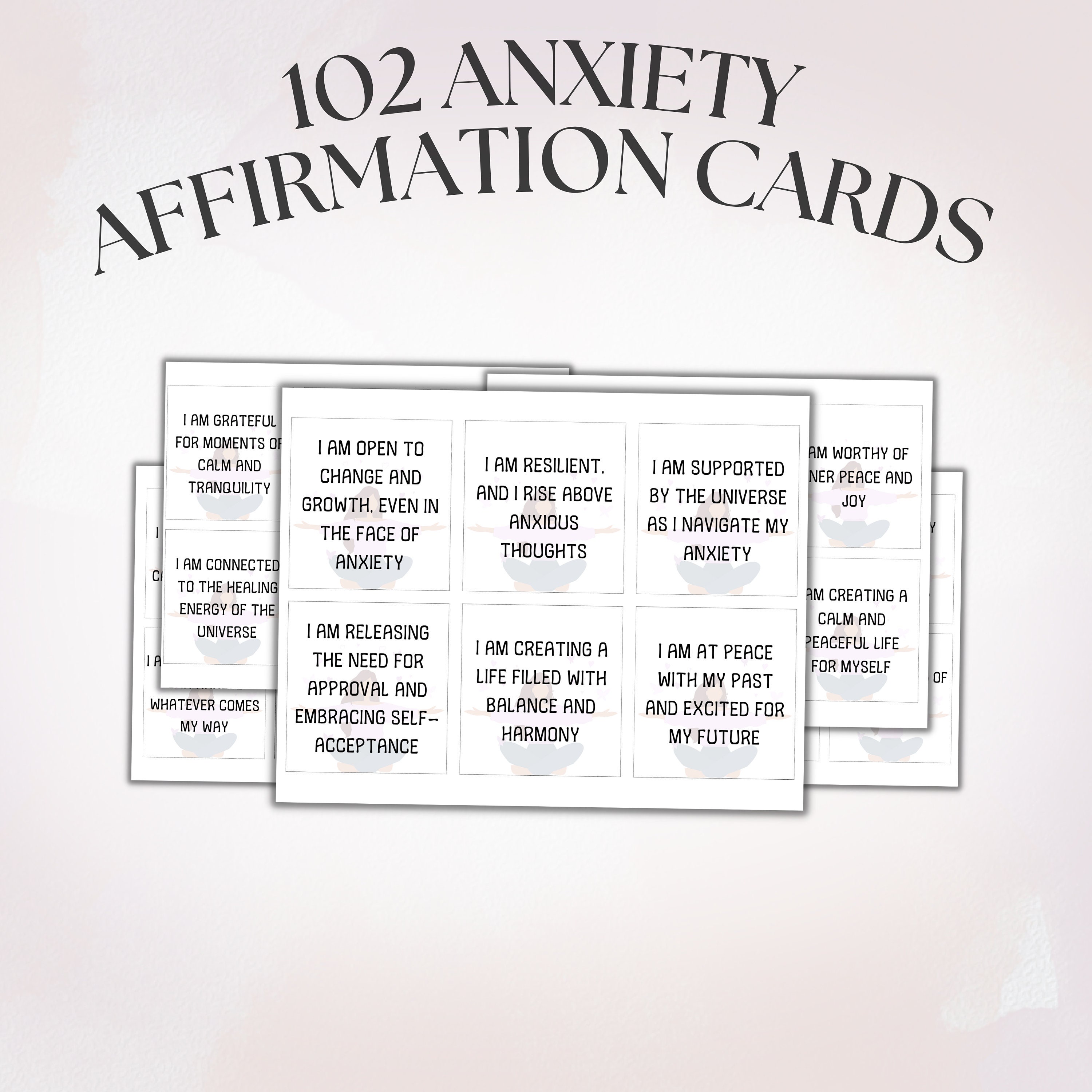 Anxiety Coping Cards Printable Mental Health Cards Printable Anxiety ...