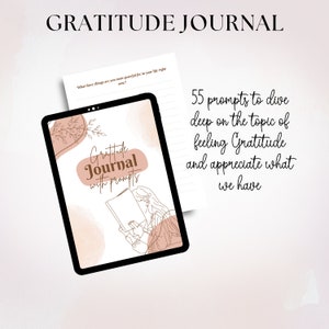 Printable Daily Gratitude Prompts Journal, Digital Mindfulness Daily ...