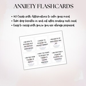 Anxiety Coping Cards Printable Mental Health Cards Printable Anxiety ...
