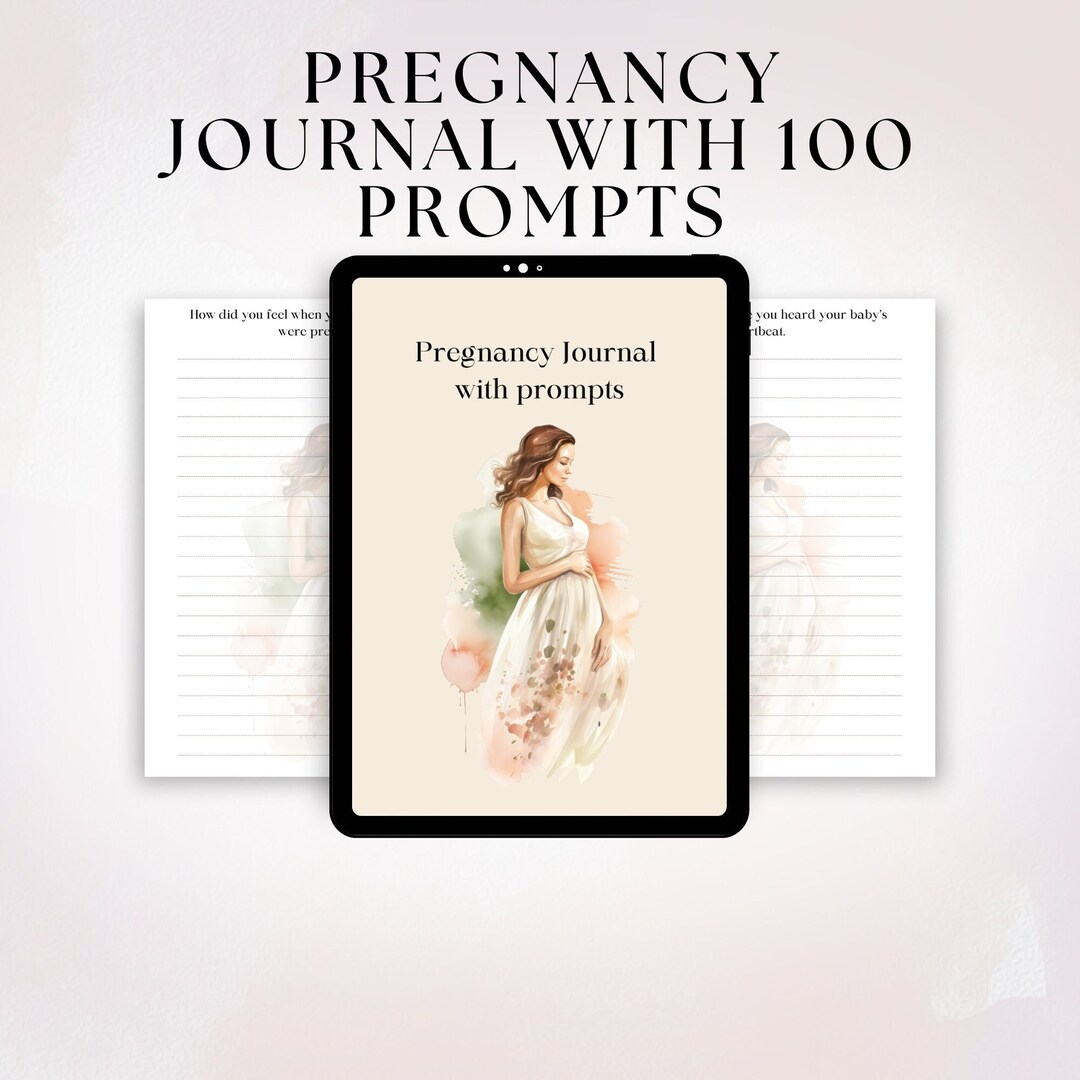 Pregnancy Prompts Journal Digital Baby Journal Printable Pregnancy ...