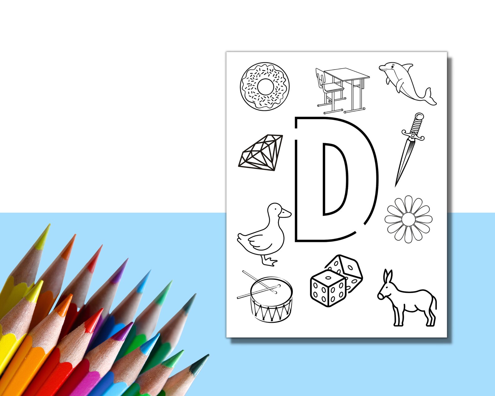 5 ABC Coloring Pages for Kids Printable, Learning the Alphabet ...