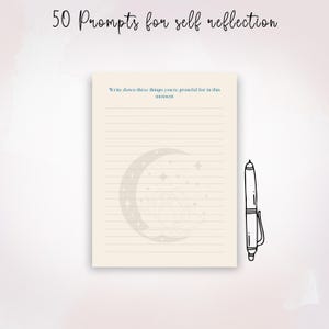 Anxiety Prompts Journal Printable, Mental Health Journaling Prompts ...