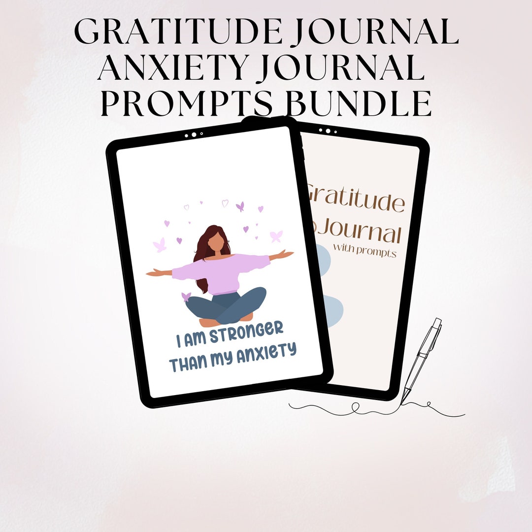 Anxiety Journal With Prompts Printable Gratitude Prompts Journal ...