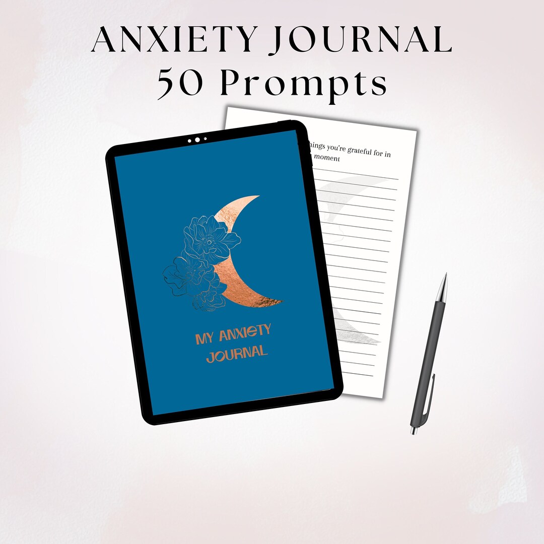 Anxiety Journal With Prompts Printable Anxiety Prompts Journal Digital ...