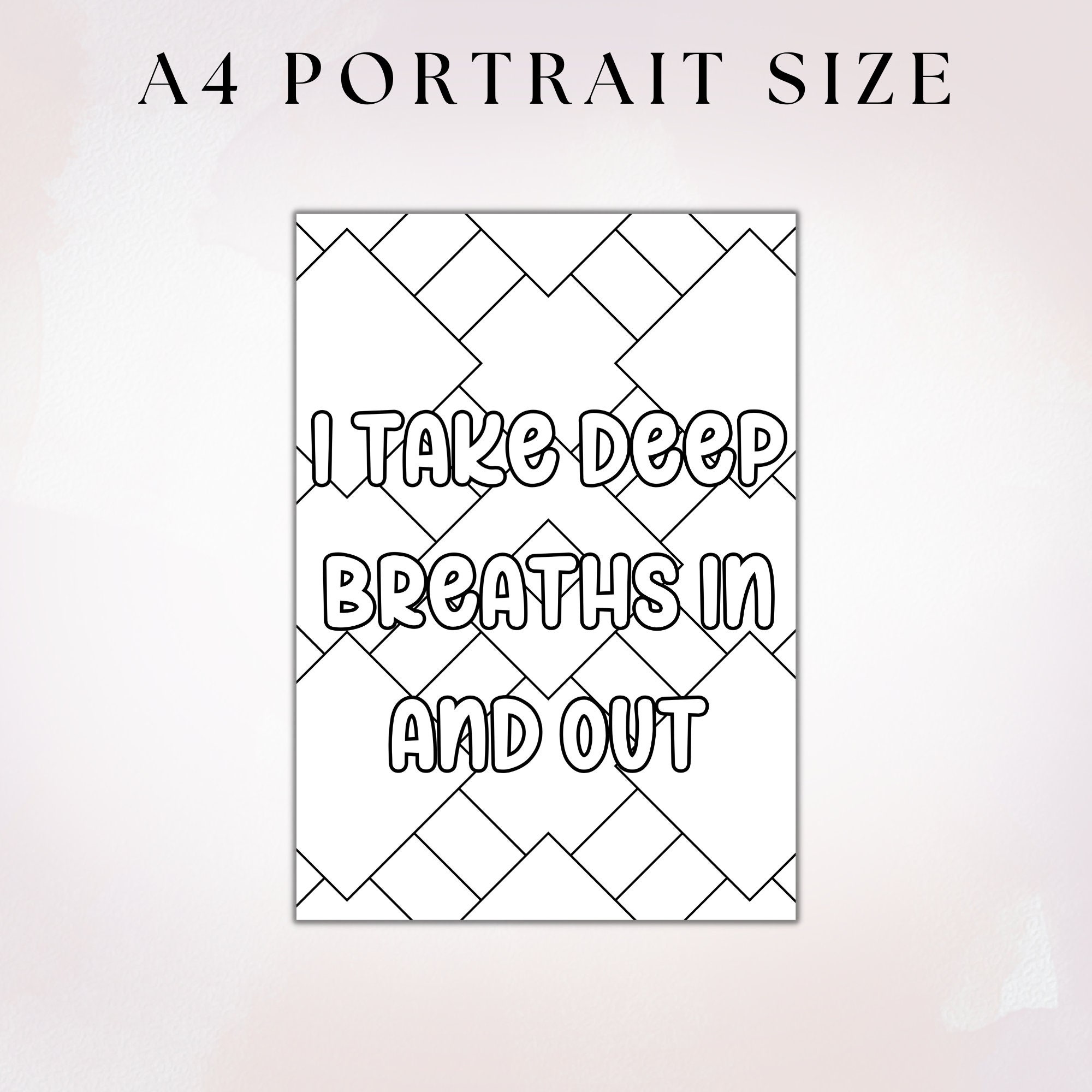 20 Printable Anxiety Relief Coloring Pages, Mental Health Positive ...