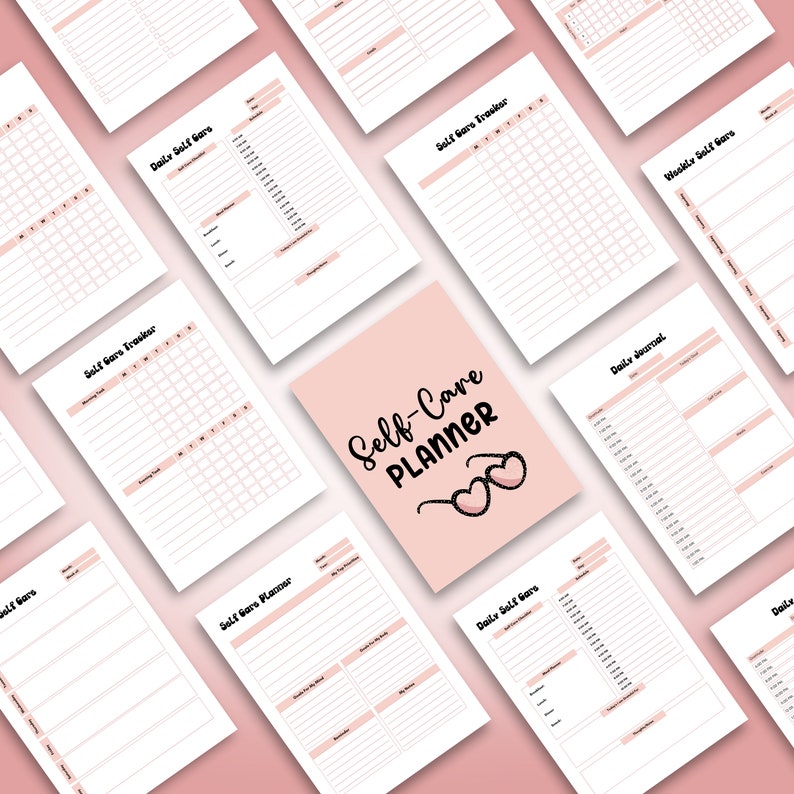 Printable Self Care Planner Printable Selfcare Planner Digital Selfcare ...