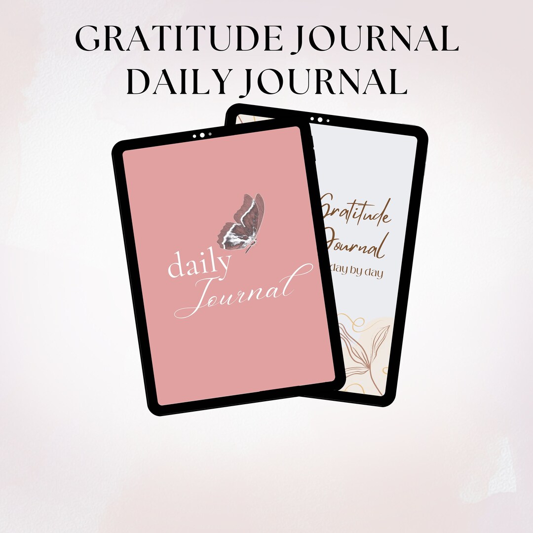 Daily & Gratitude Journal Printable Bundle, 100 Prompts for Self ...