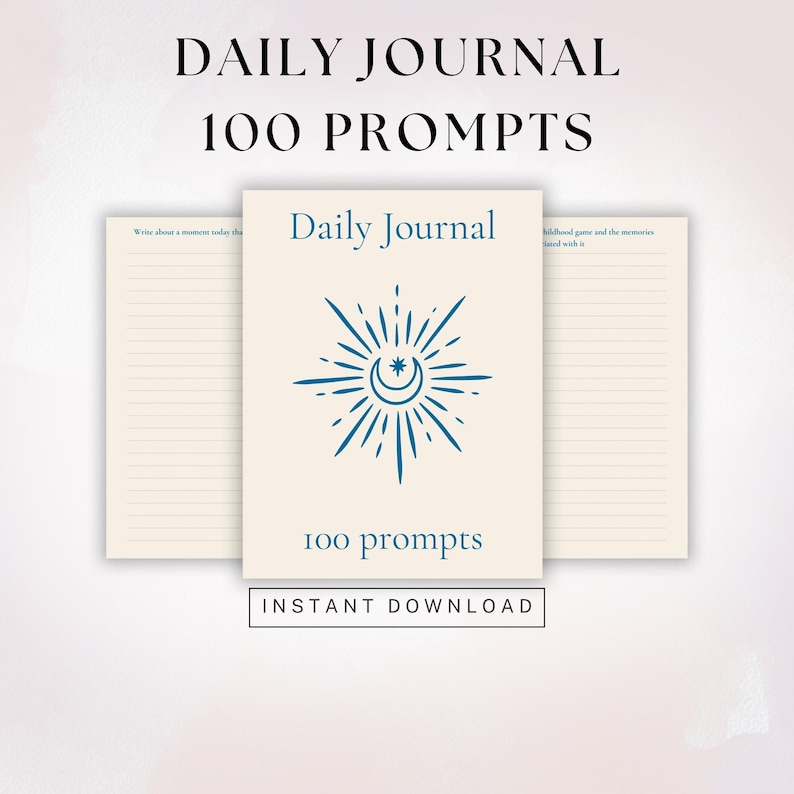 Daily Journaling Prompts Printable Self Reflection Prompts Journal ...