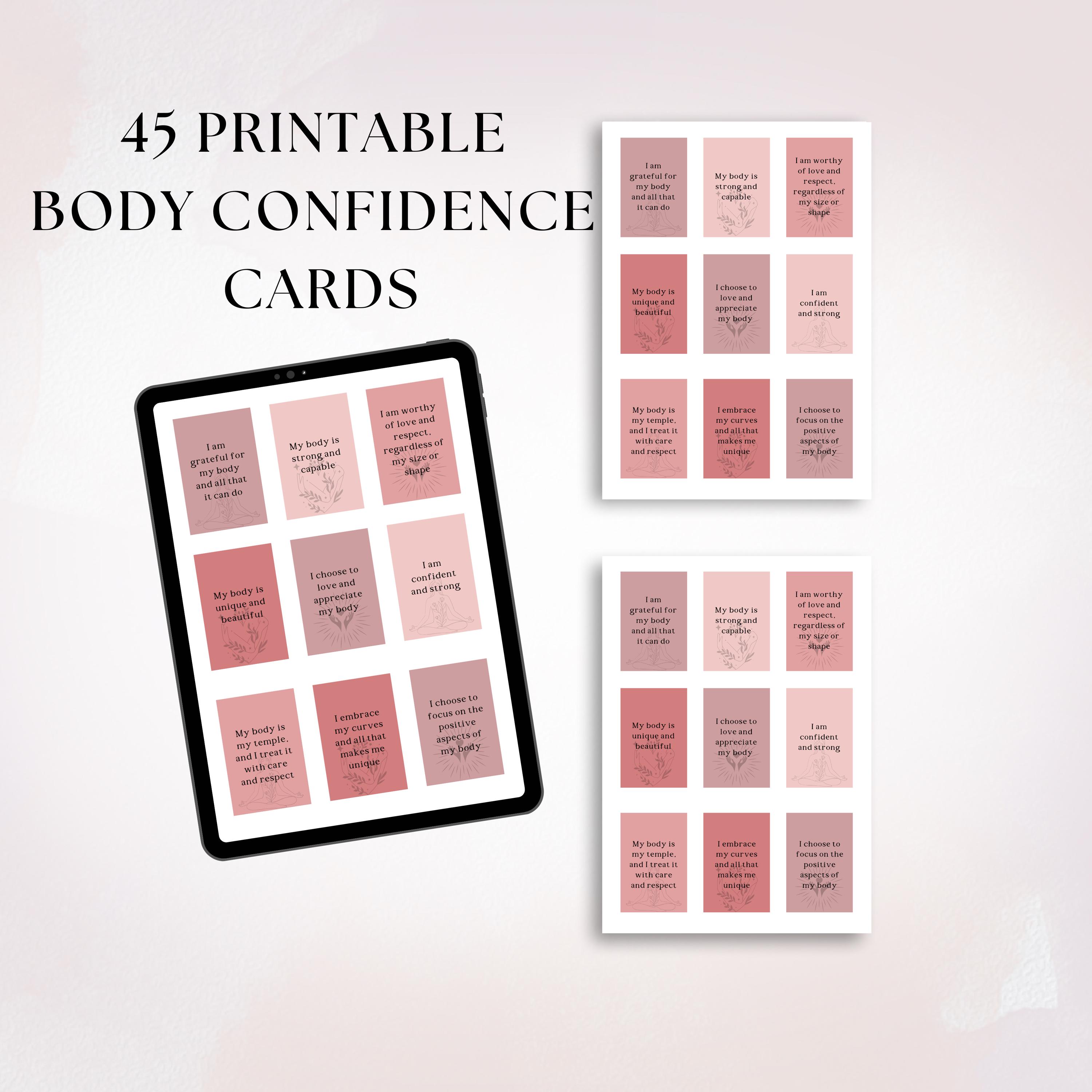 Body Confidence Printable Affirmation Cards, Self-love Affirmations ...