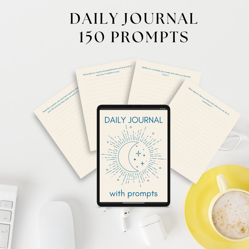 Printable Journals With Prompts Bundle, Digital Prompts Journal ...