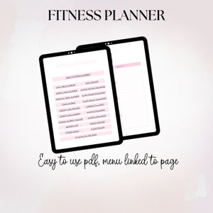 Printable Fitness Planner, Digital Workout Planner, Printable Weight ...
