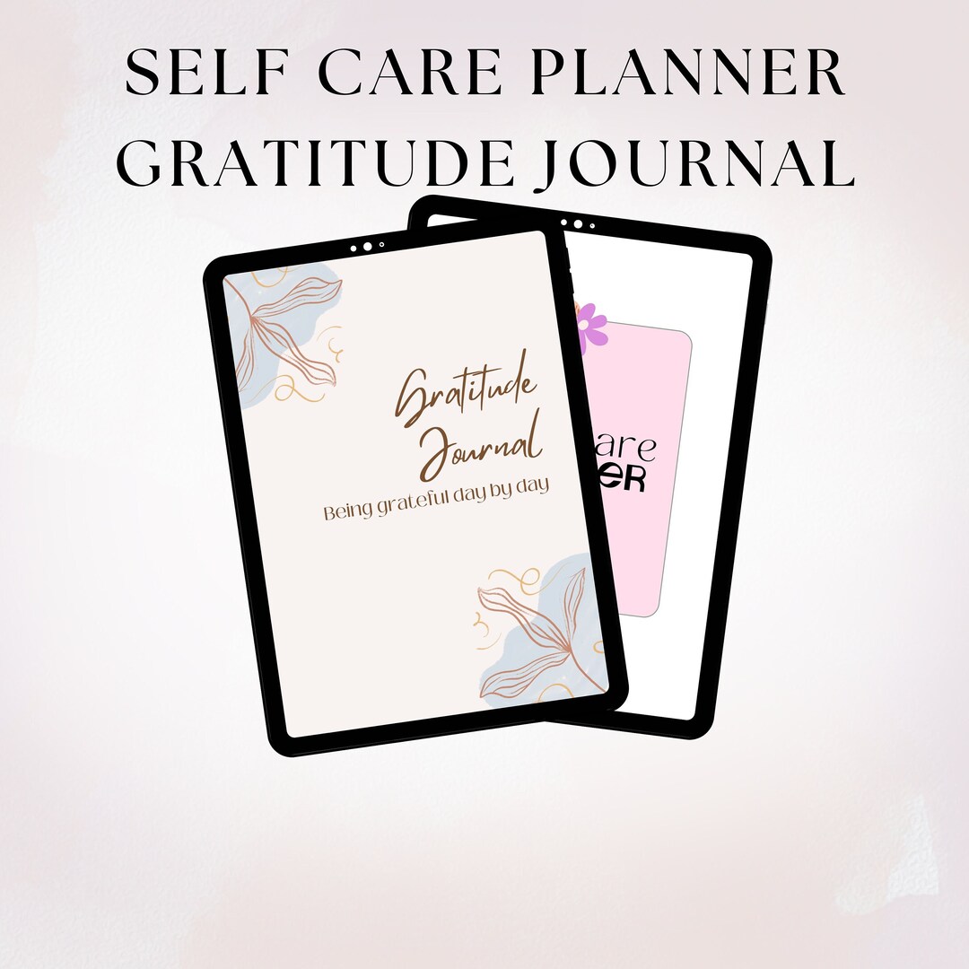 Printable Gratitude & Self-care Journal Bundle, Self Care Planner ...