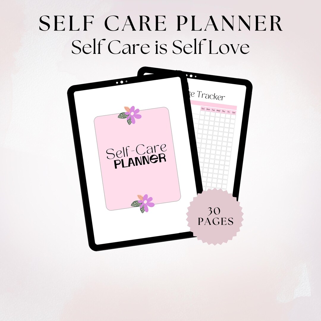 Self Care Planner Printable, Self-love Checklist & Tracker Digital ...