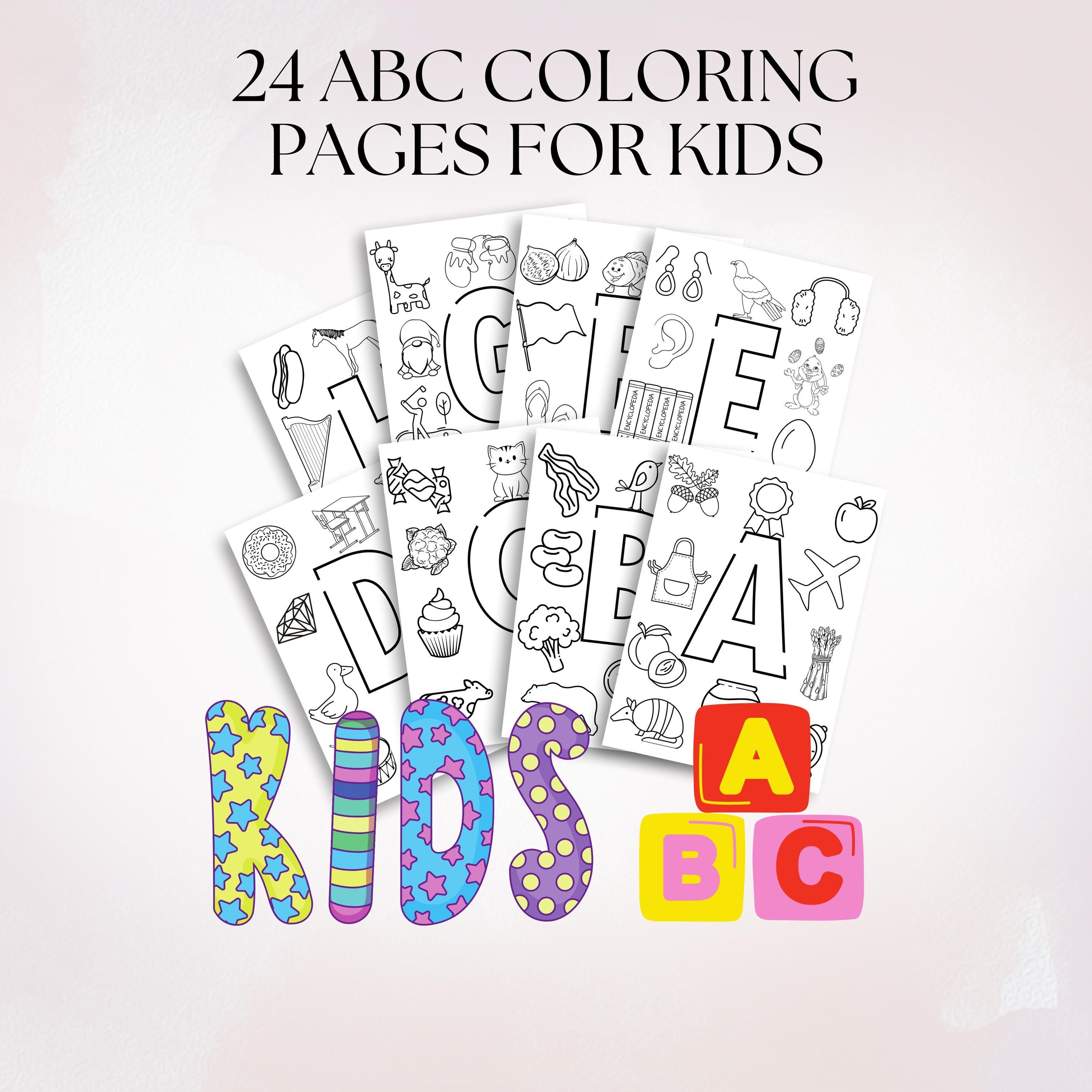 Printable Alphabet Coloring Pages, Kids ABC Coloring Pages, Letters ...