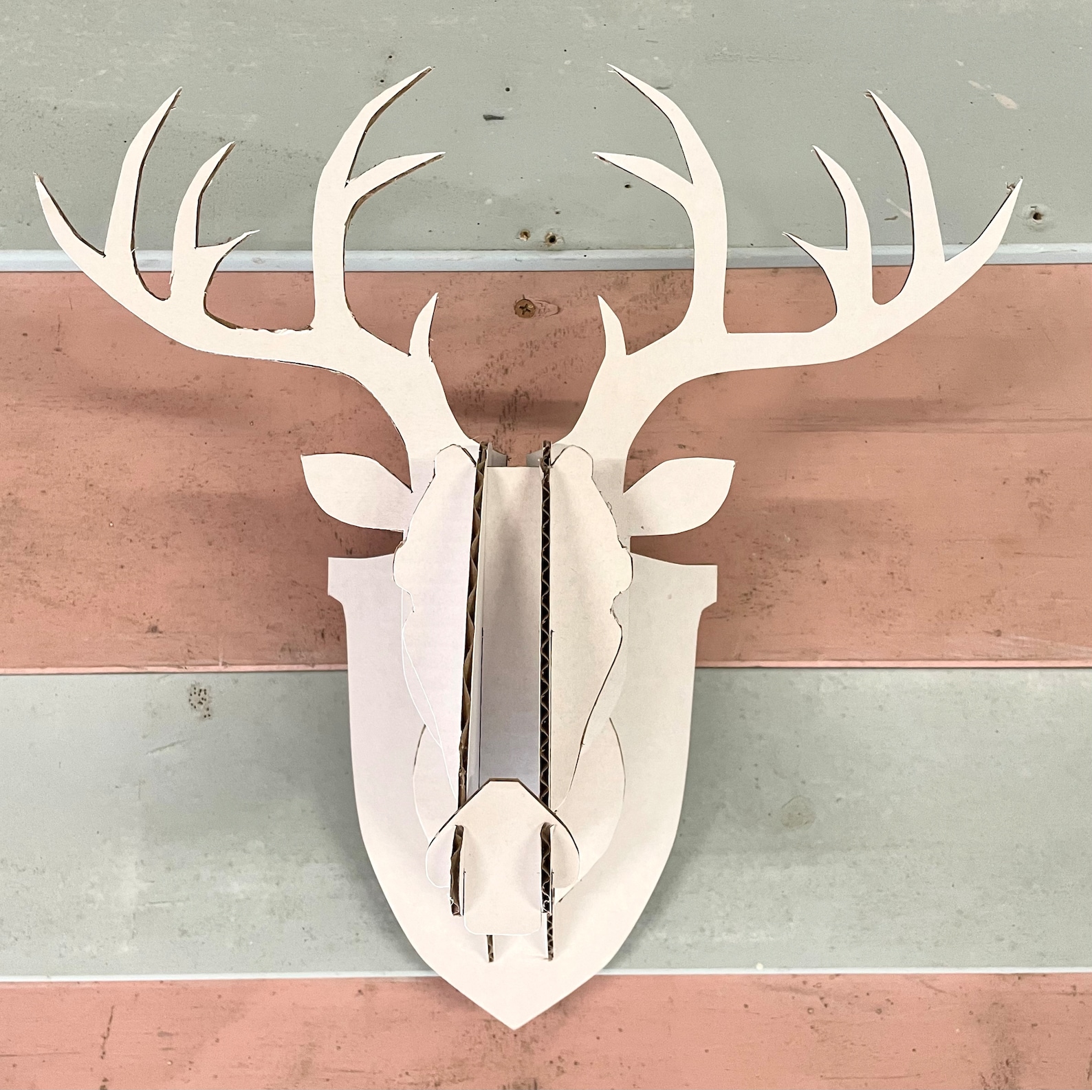 3D Deer Head Wall Mount | Stag Head Wall Mount | Stag Head Cut Out ...