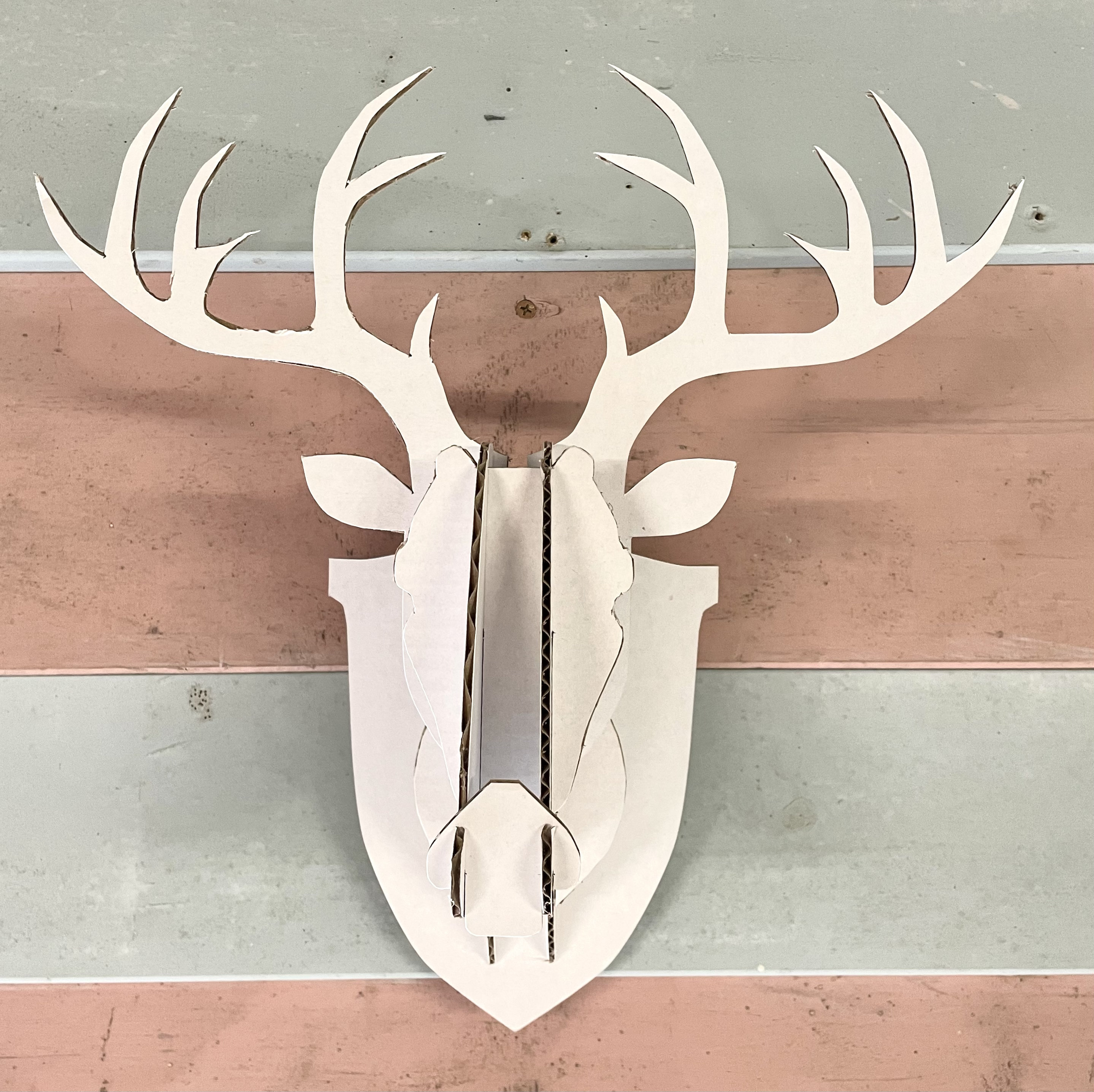 3D Deer Head Wall Mount | Stag Head Wall Mount | Stag Head Cut Out ...