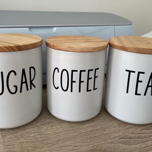 Tea Coffee Sugar Label | Jar Labels | Pantry Label | SVG File | PNG ...