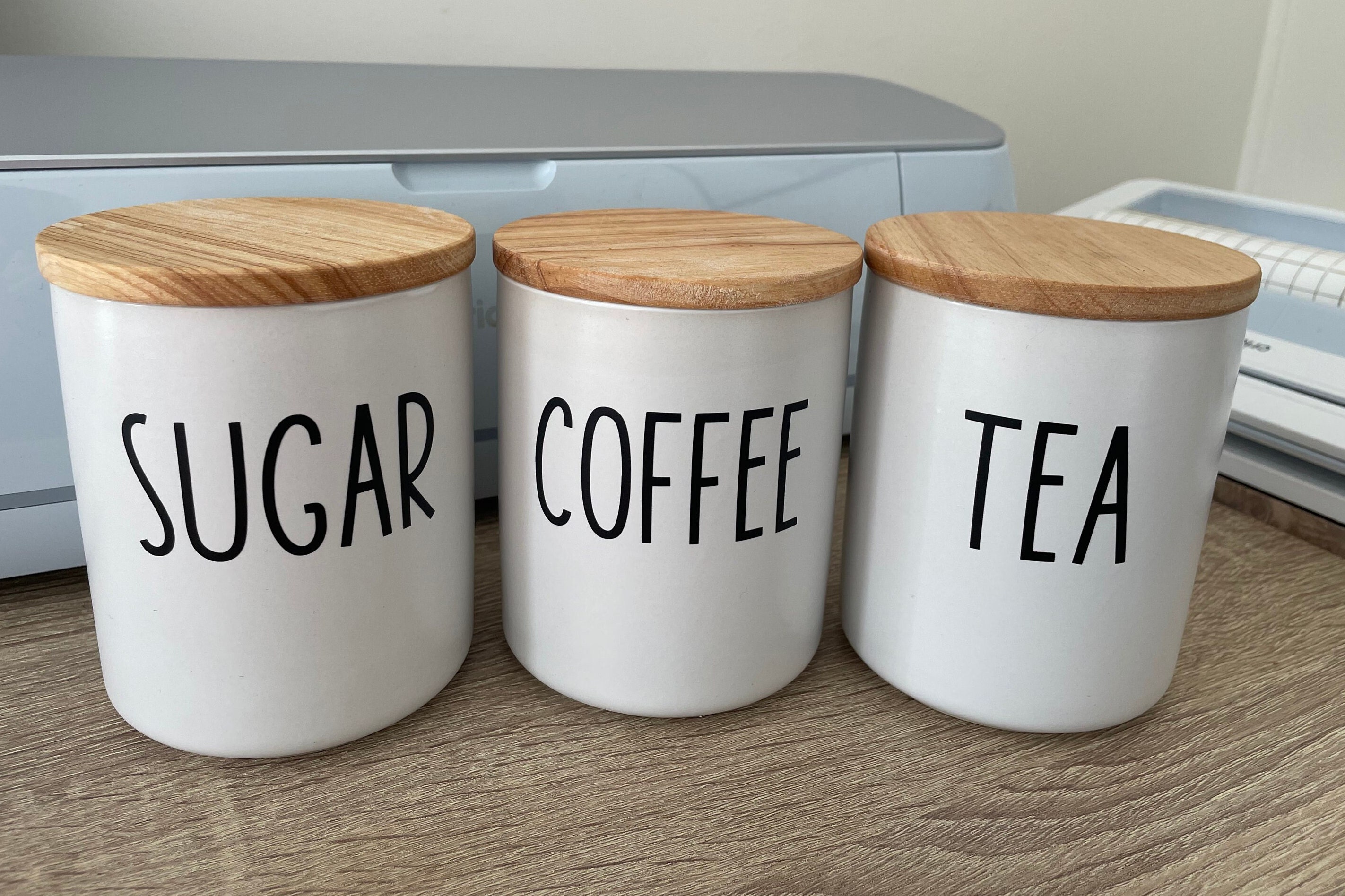 Tea Coffee Sugar Label | Jar Labels | Pantry Label | SVG File | PNG ...