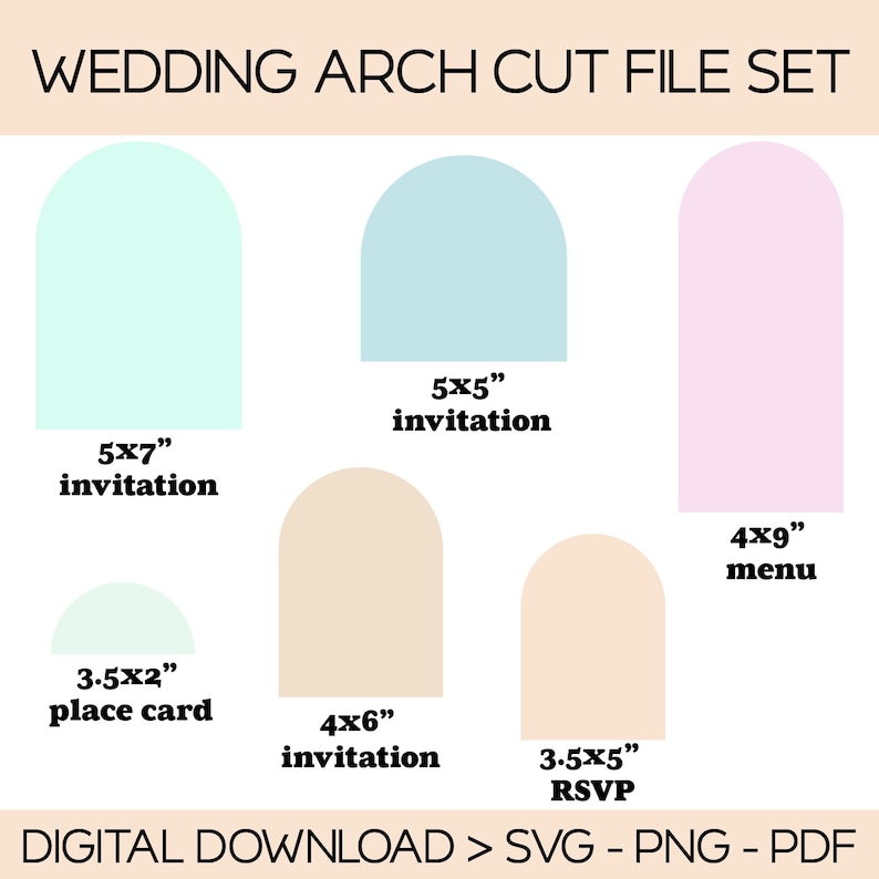 Arch SVG | Arch Cut File | Arch Invitation Cut File | Arch Wedding ...