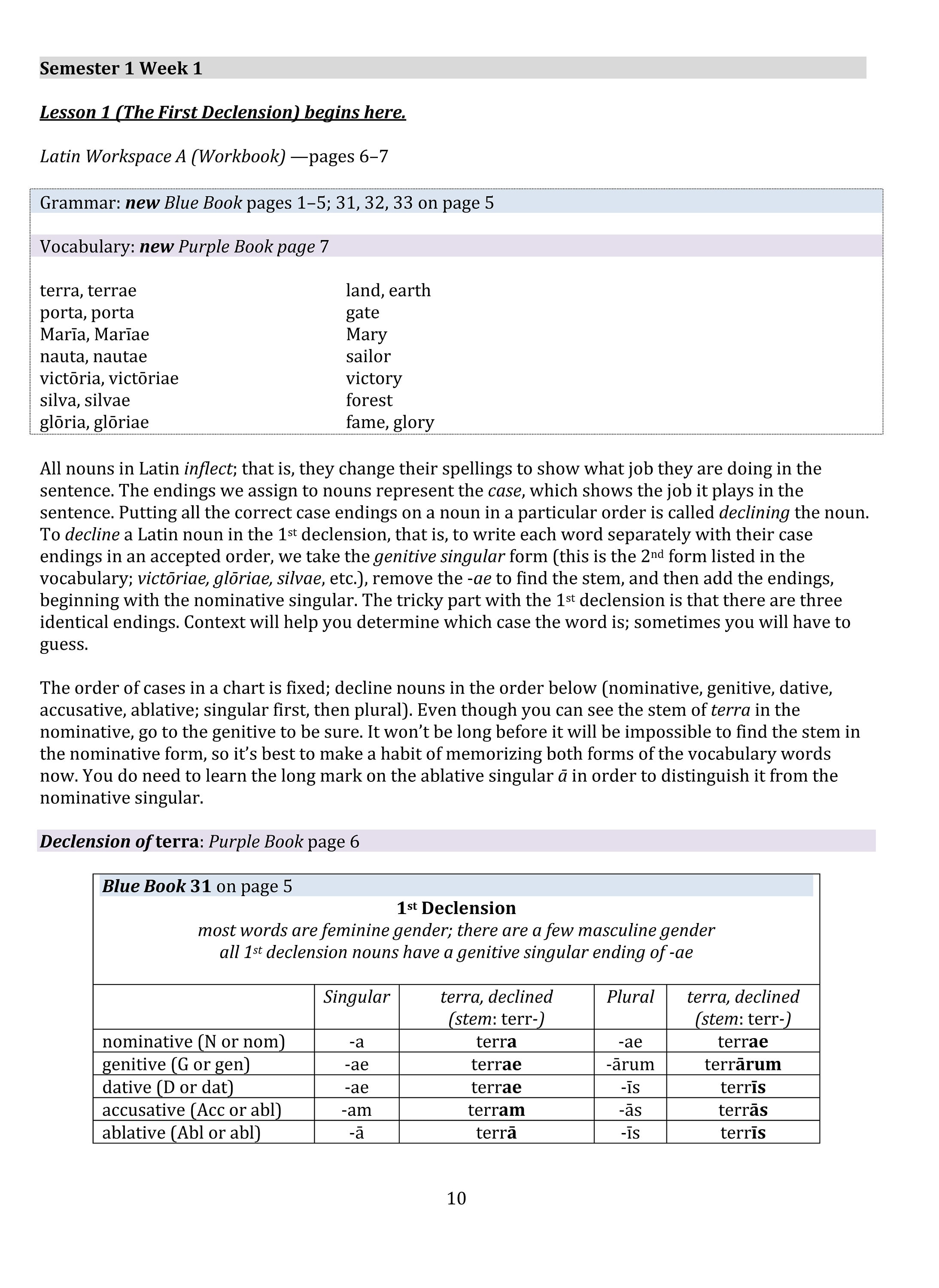 UPDATED PDF *digital File* Henle First Year Lessons 1-15 Teacher's ...