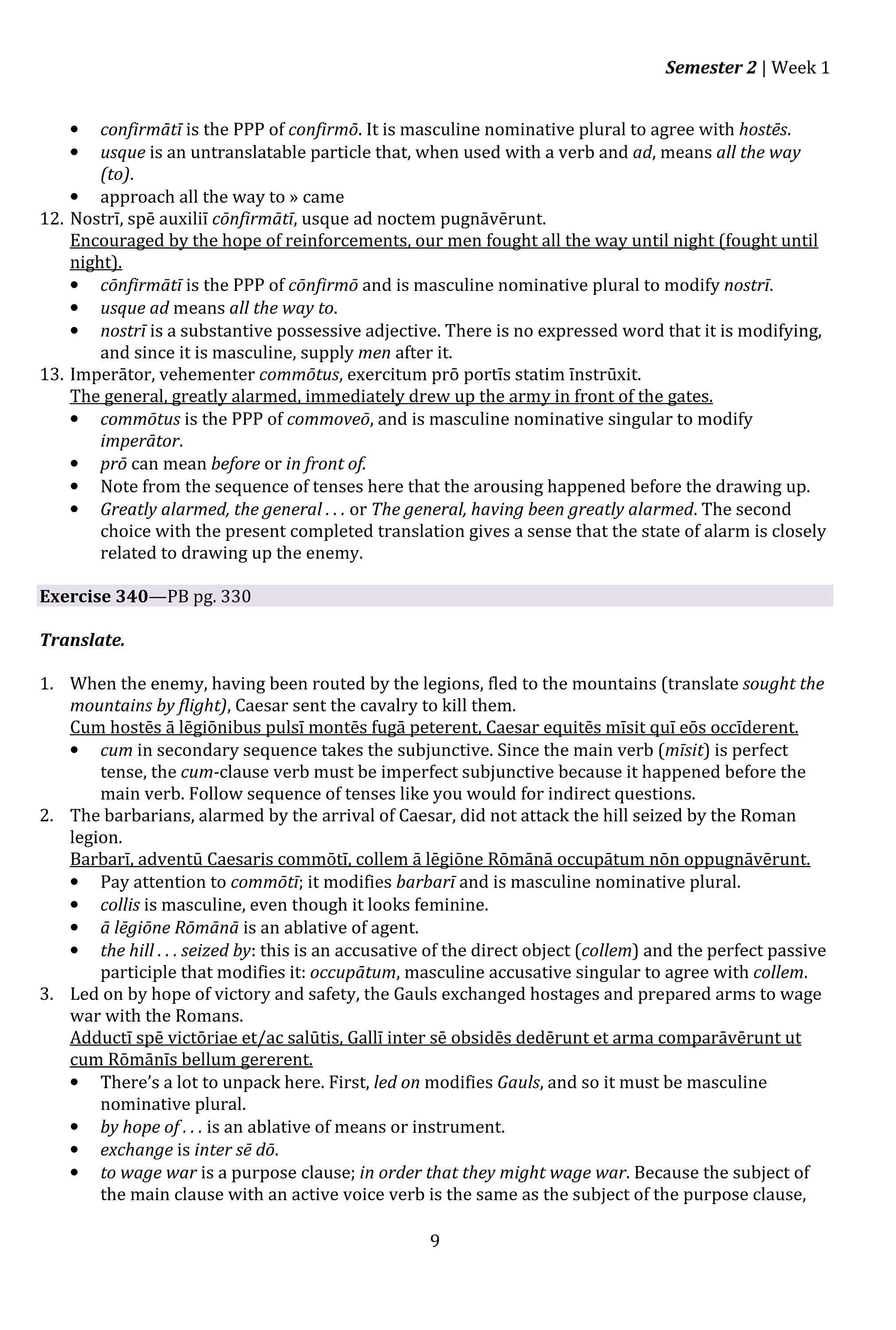 Second Semester UPDATED! PDF *digital File* Henle First Year Latin ...