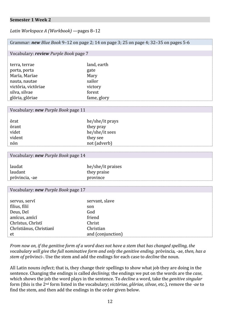 Henle First Year Latin Teacher's Manual and Answer Key - Etsy