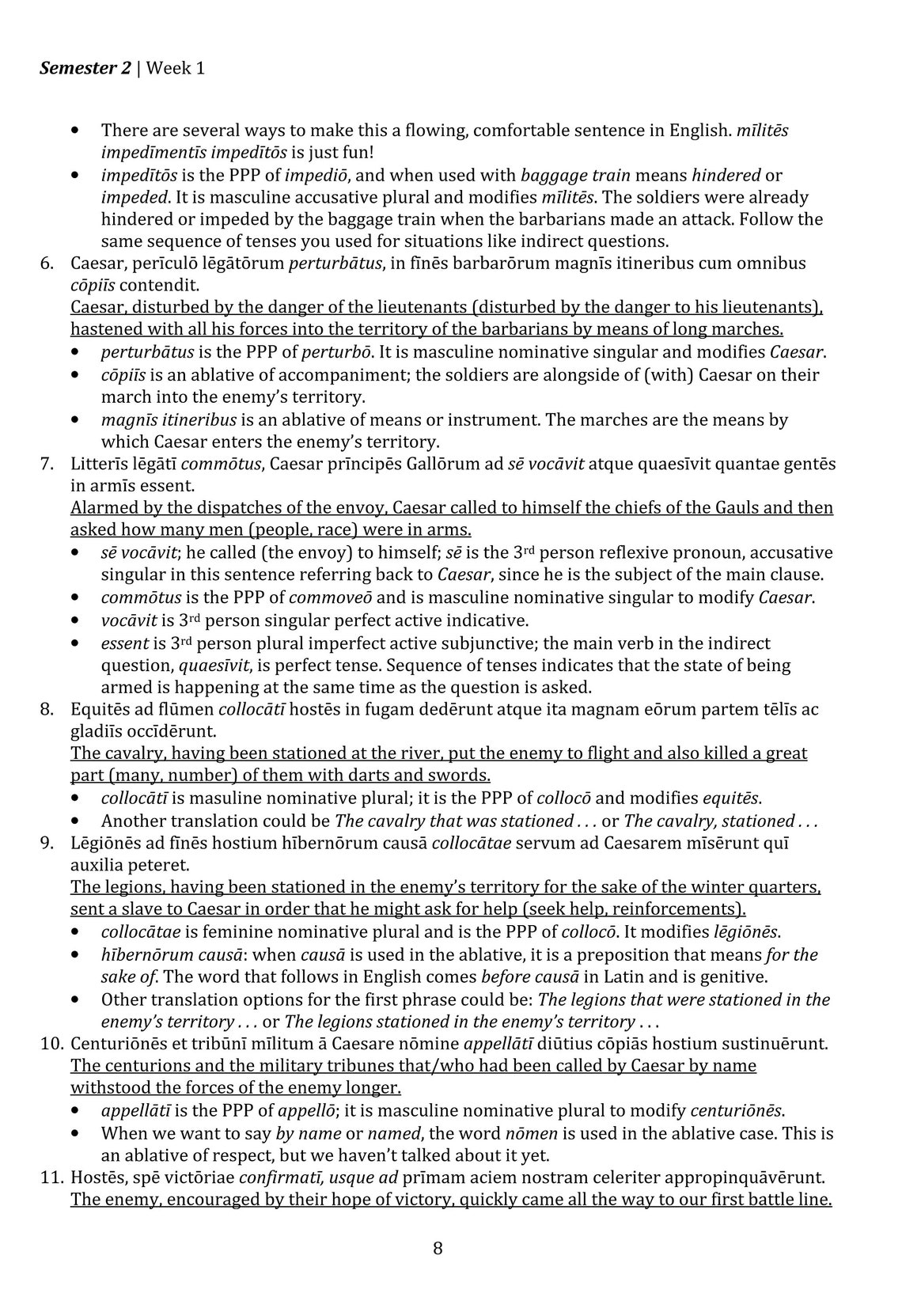 Second Semester UPDATED! PDF *digital File* Henle First Year Latin ...