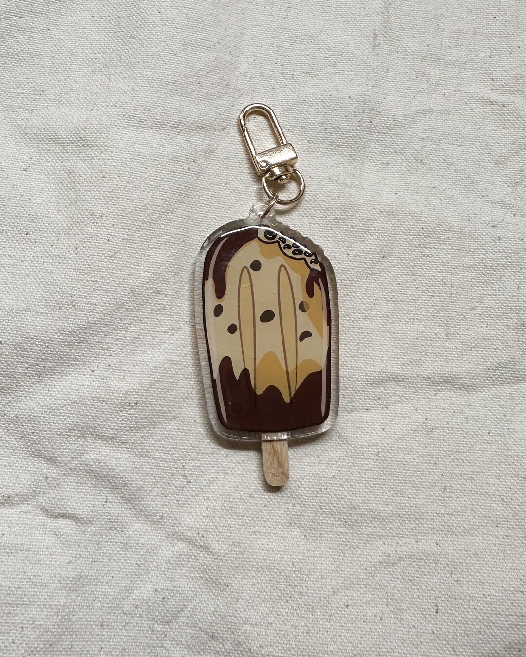 Boba Popsicle Acrylic Keychain: Taiwan Dessert Bag Charm - Etsy