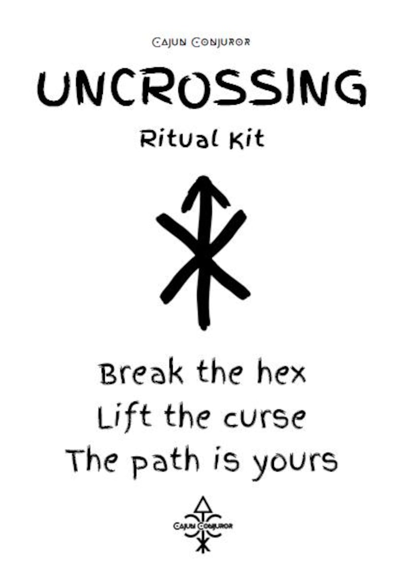 Traditional Uncrossing Ritual Kit - Remove Hexes, Curses, and Bad Luck ...