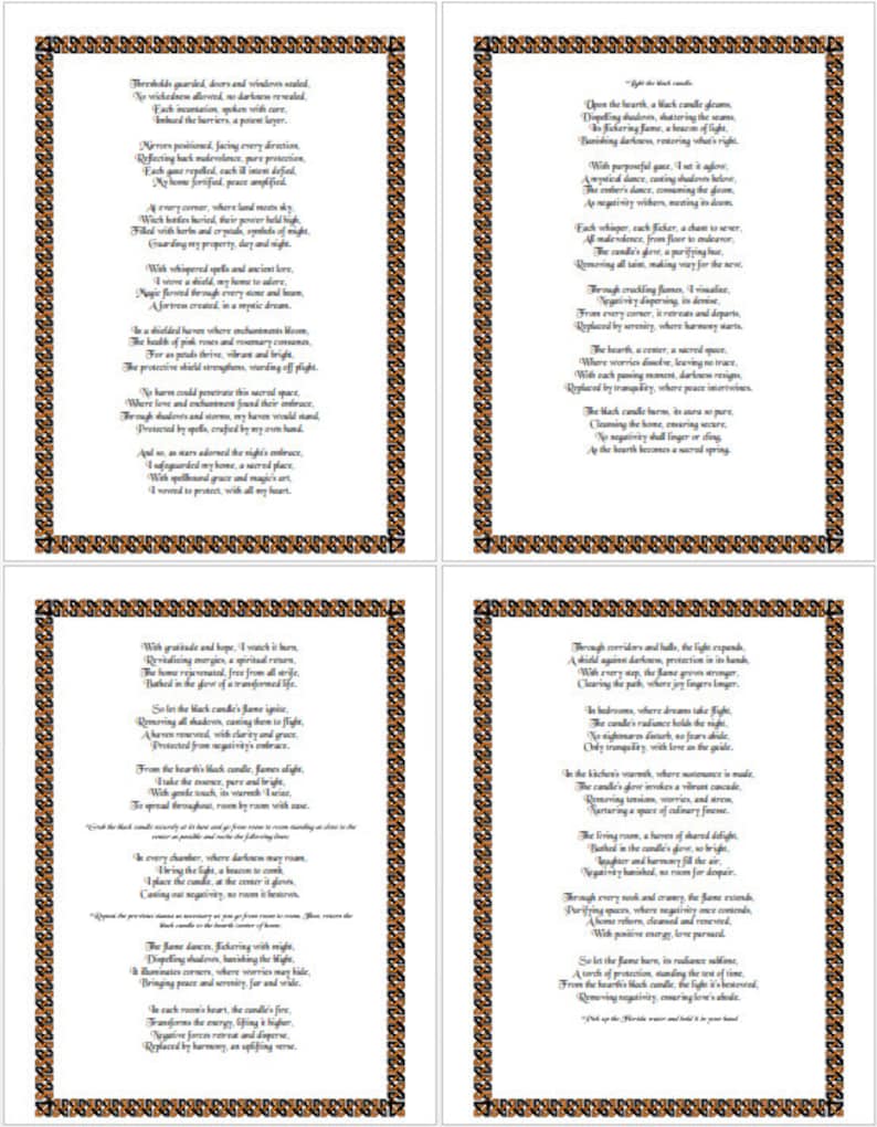 Home Protection Spell (PDF) - 24 Pages - Etsy