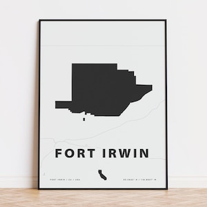 Fort Irwin Map Print | U.S. Army - Etsy