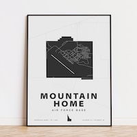Dover Air Force Base Map Print - Etsy