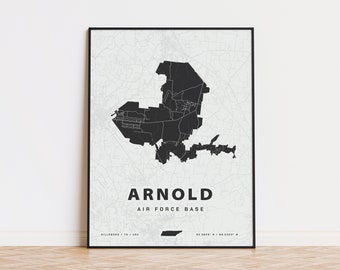 Lackland Air Force Base Map Print - Etsy
