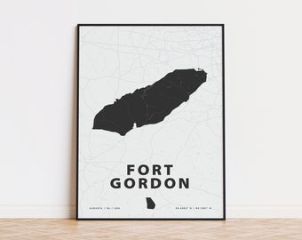Custom Military Base Map Print Set of 3 - Etsy