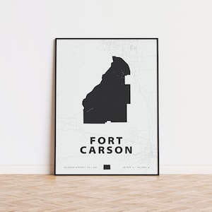 Fort Carson Map Print | U.S. Army - Etsy