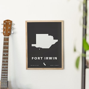Fort Irwin Map Print | U.S. Army - Etsy