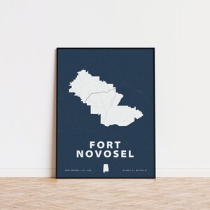 Fort Novosel Map Print | U.S. Army - Etsy