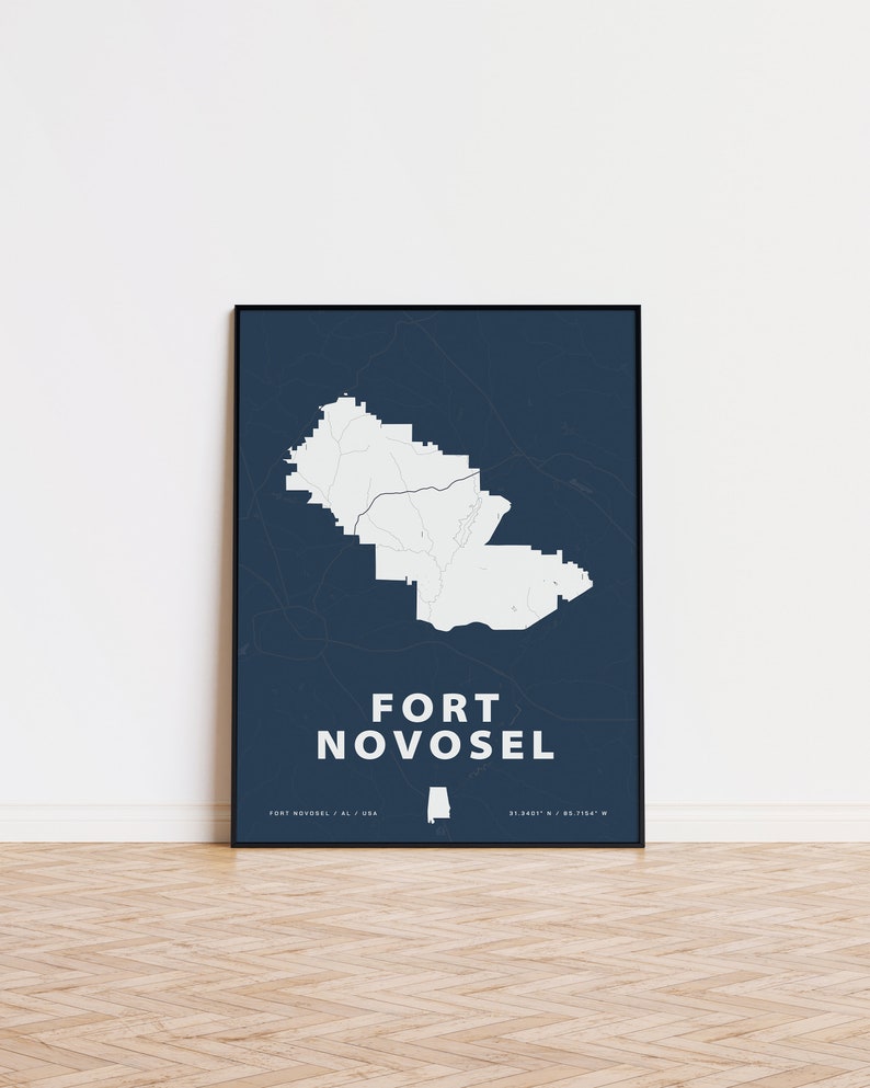 Fort Novosel Map Print | U.S. Army - Etsy