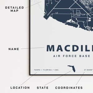 Custom Military Base Map Print - Set of 2 - Etsy