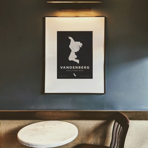 Vandenberg Space Force Base Map Print - Etsy