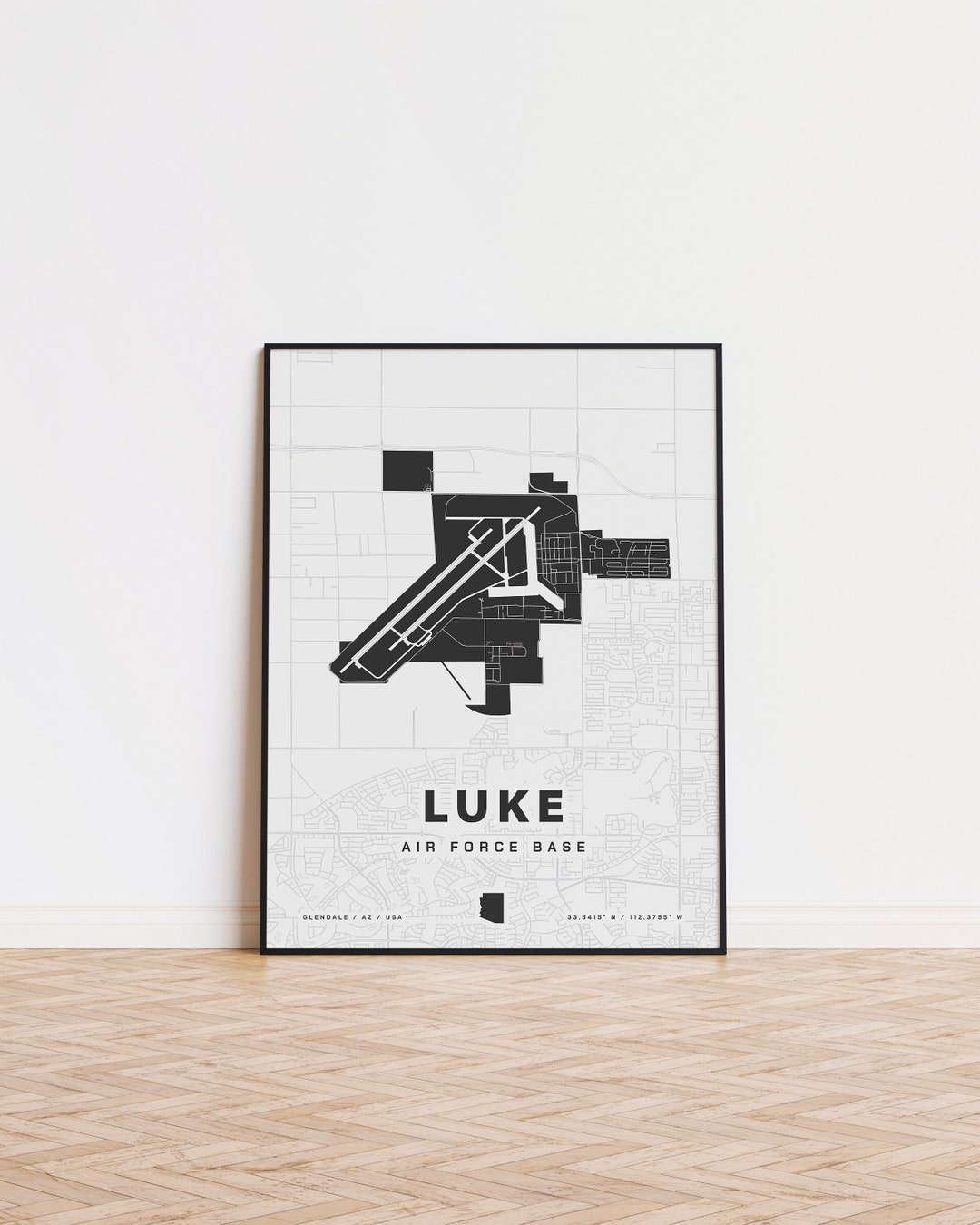 Luke Air Force Base Map Print - Etsy