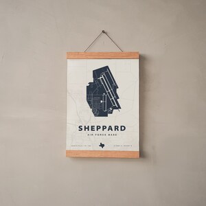 Sheppard Air Force Base Map Print - Etsy