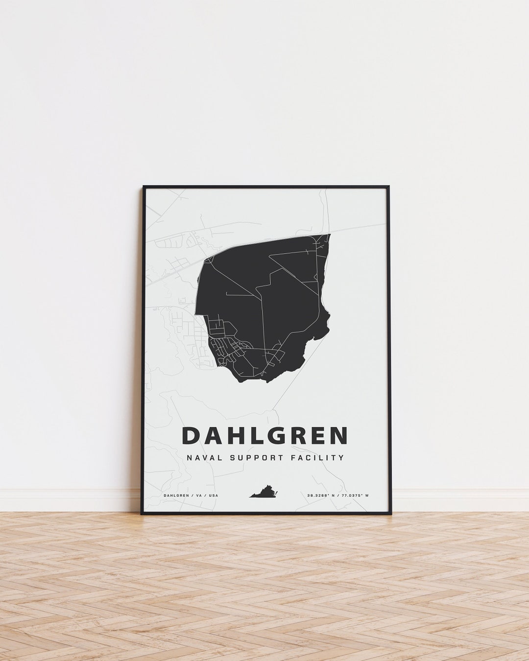 Dahlgren Naval Support Facility Map Print - Etsy